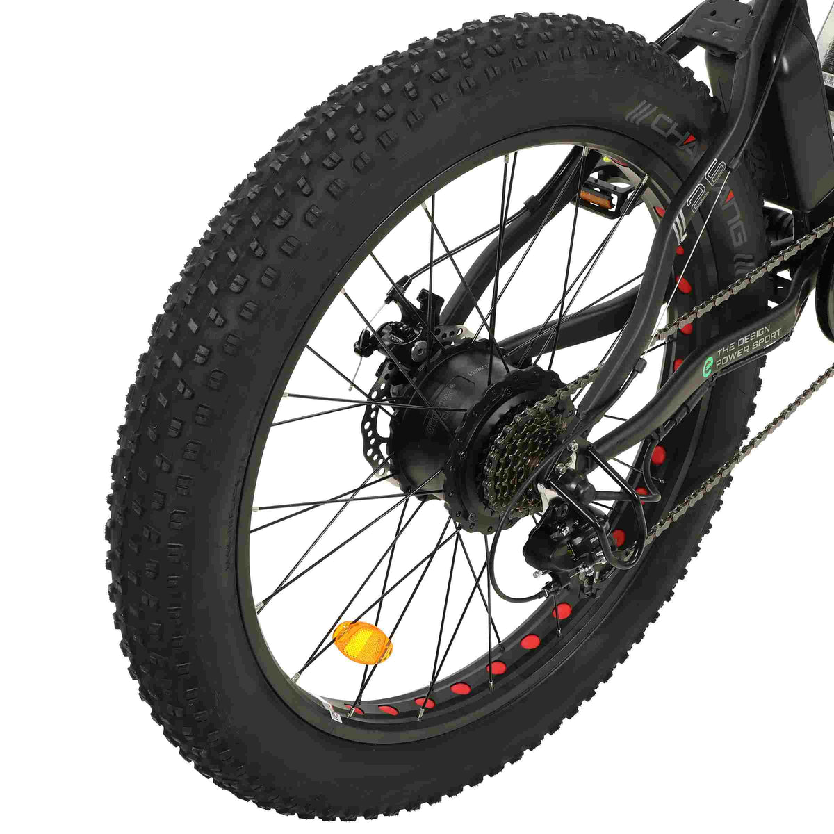 ECOTRIC 26 inch Fat Tire Beach Snow Electric Bike - Matt Black ...