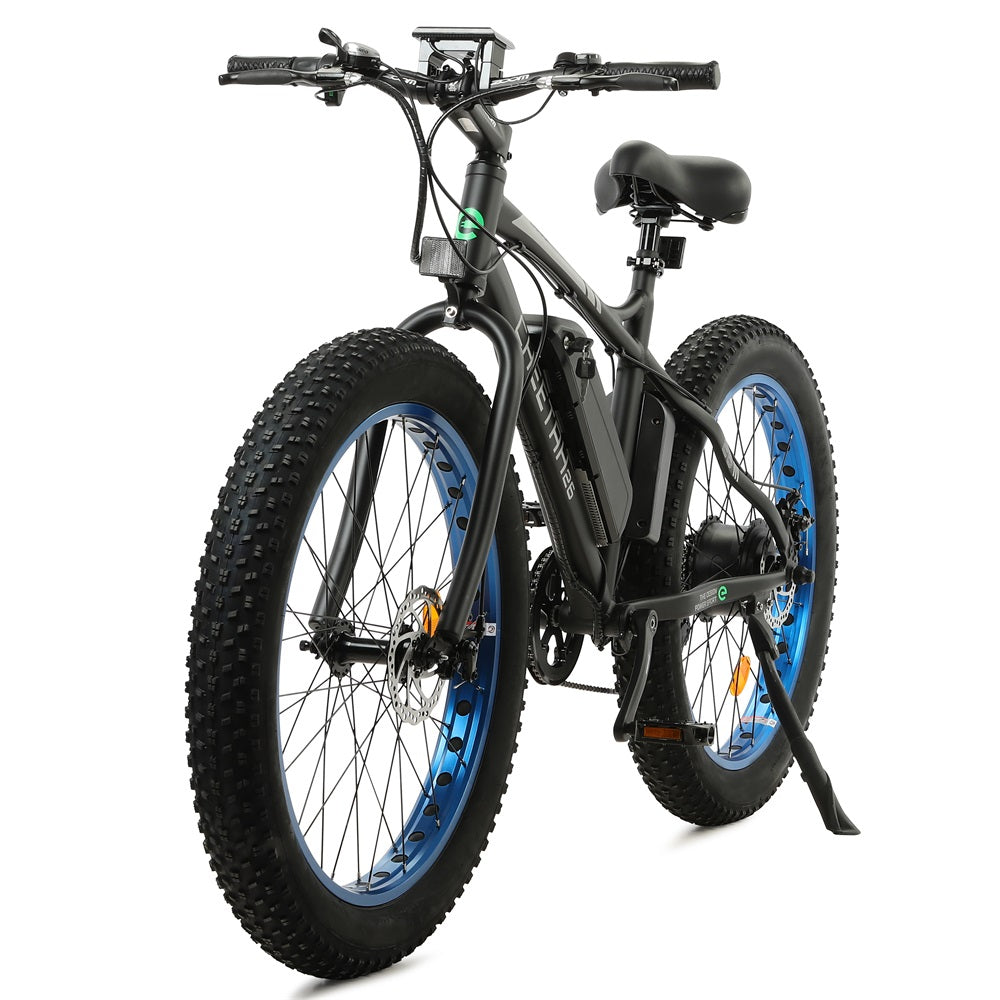 ECOTRIC 26 inch Fat Tire Beach Snow Electric Bike - Blue | ECOTRIC ...