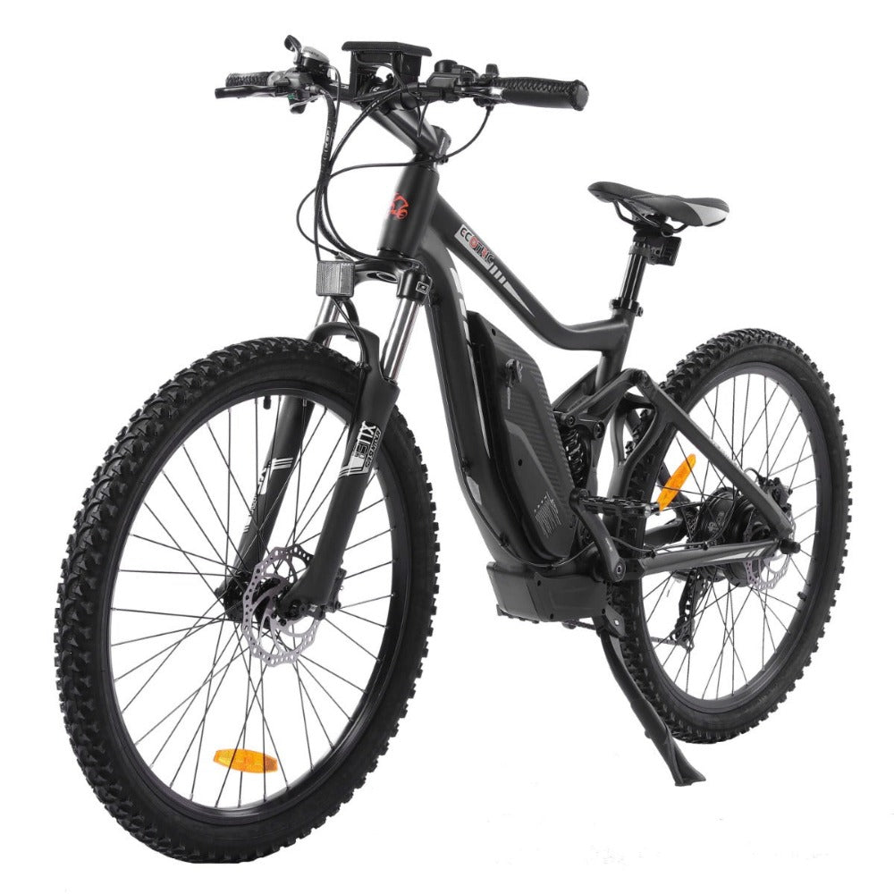 Tornado Full Suspension Electric Bike - Matt Black | ECOTRIC Electric ...